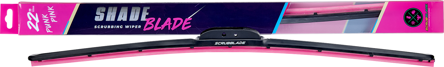 22" Punk Pink ShadeBlade Wiper Blade – Scrubblade